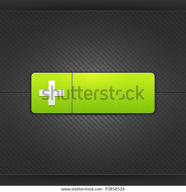 White Addition Plus Sign On Rounded Stock Vector (Royalty Free ...