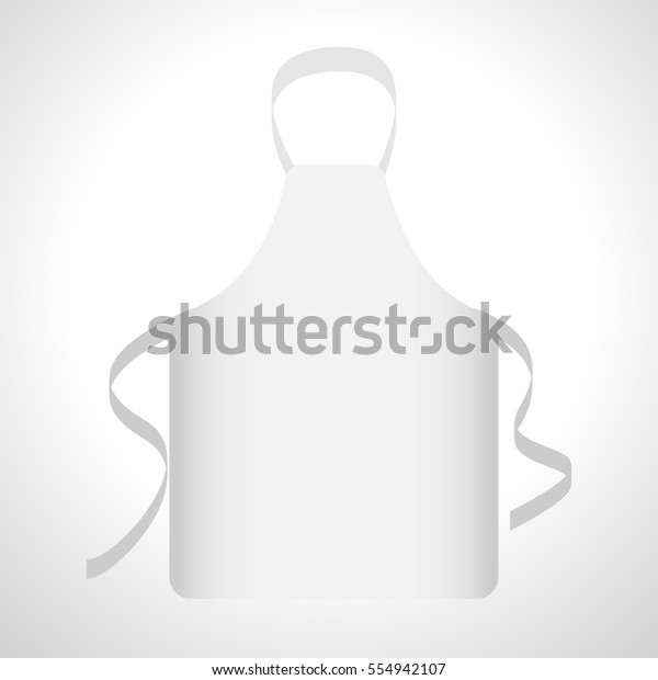 White Apron Isolated Vector Illustration Stock Vector (Royalty Free ...