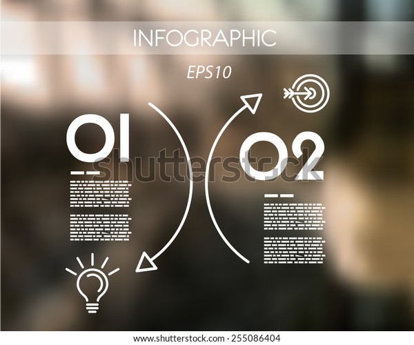 White Arc Line Infographic Infographic Concept Stock Vector (Royalty ...