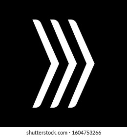 White Arrow Check Mark On Black Stock Vector (Royalty Free) 1604753266 ...