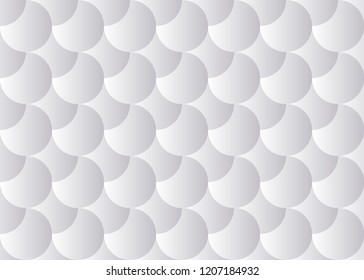 White Background Circle Shapes Seamless Pattern 스톡 벡터(로열티 프리 ...