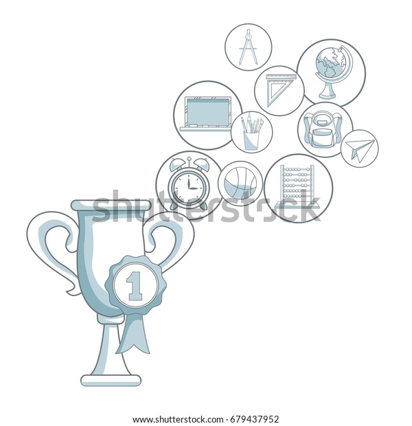 White Background Color Silhouette Shading Cup 스톡 벡터(로열티 프리) 679437952 ...