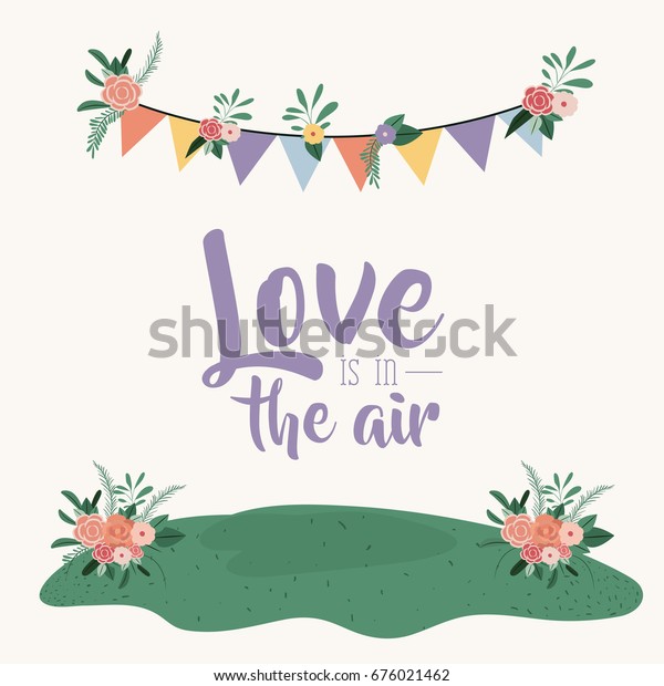 White Background Colorful Scene Flags Decorative Stock Vector (Royalty ...