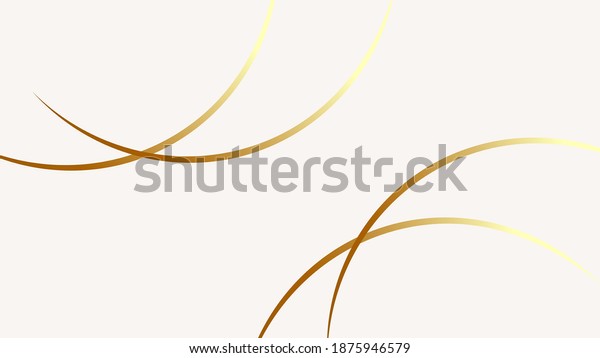 White Background Gold Line Design Stock Vector (Royalty Free ...