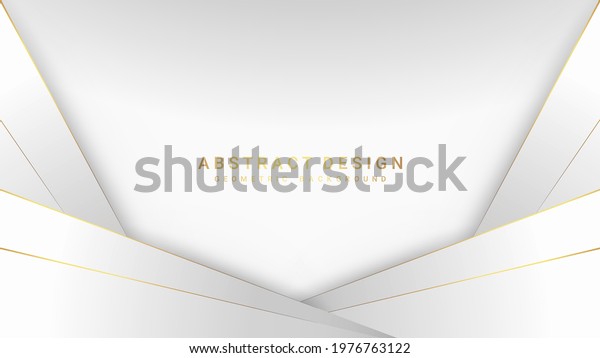 White Background Golden Line Style Luxury Stock Vector (Royalty Free ...