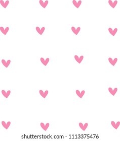 White Background Hearts Vector Illustration Stock Vector (Royalty Free ...