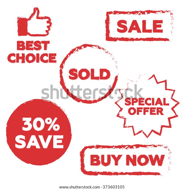 White Background Isolated Sale Stamp Stock Vector (Royalty Free ...