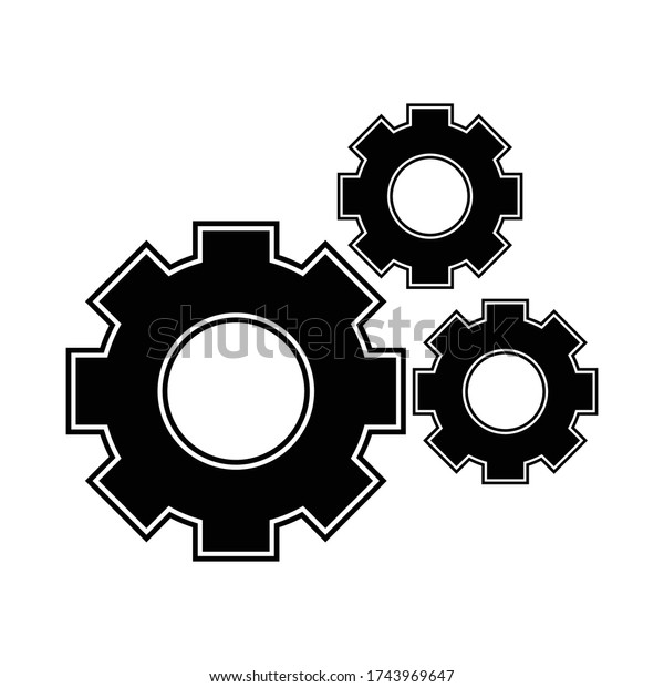 White Background Vector Illustration Gir Icon Stock Vector (Royalty ...