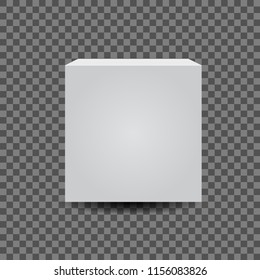 White Blank Box On Transparent Background Stock Vector (Royalty Free ...