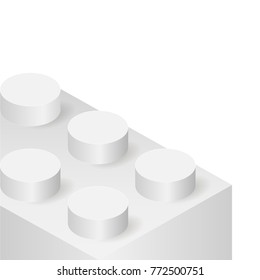 White Blank Plastic Construction Brick Lego: เวกเตอร์สต็อก (ปลอดค่า ...