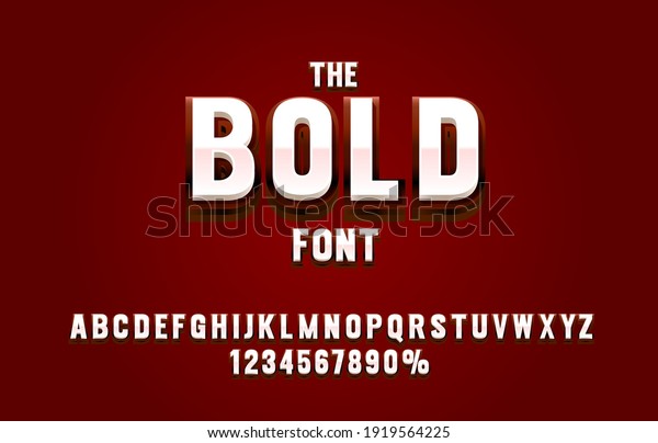 White Bold Font Set Collection Letters Stock Vector (Royalty Free ...