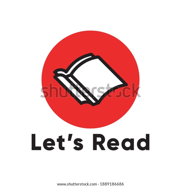 White Book Red Circle Logo Vector Stock Vector (Royalty Free ...