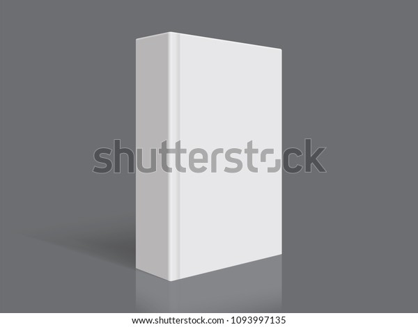 White Book Thick Cover Isolated On Stock Vector (Royalty Free) 1093997135