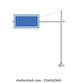 White Border Blue Signboard Background Vector Stock Vector (Royalty ...