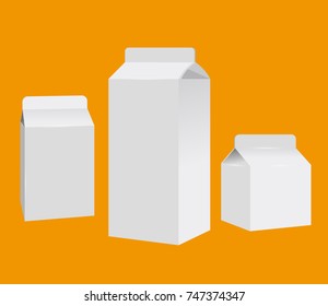 Paper Bag Milk Package Small Size Stock Vector (Royalty Free) 1933091327