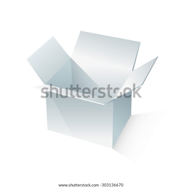 White Box Packaging Vector Illustration Stock Vector (Royalty Free ...