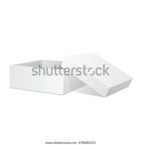 White Box Square Box Vector Illustration Stock Vector (Royalty Free ...