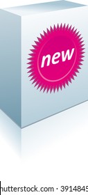 White Box Sticker Stock Vector (Royalty Free) 39148453 | Shutterstock