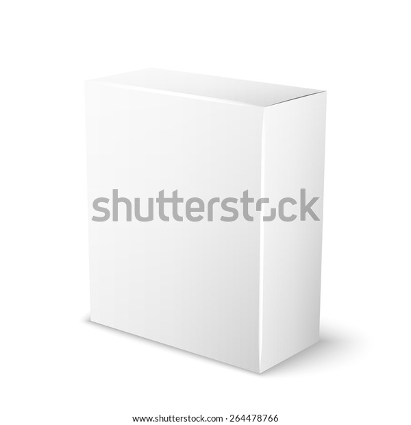 caja blanca para su diseño especial, aislada en fondo blanco