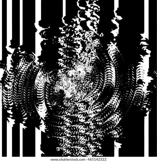 White Broken Lines On Black Background Stock Vector (Royalty Free ...