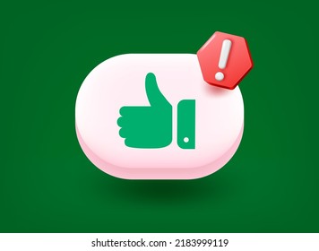 White Button Agree Sign 3d Vector Stock Vector (Royalty Free ...