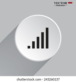 Signal Strength Indicator Icon Vector Design Stock Vector (Royalty Free ...