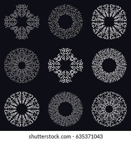 White Color Frame Design Isolated Templates Stock Vector (Royalty Free ...