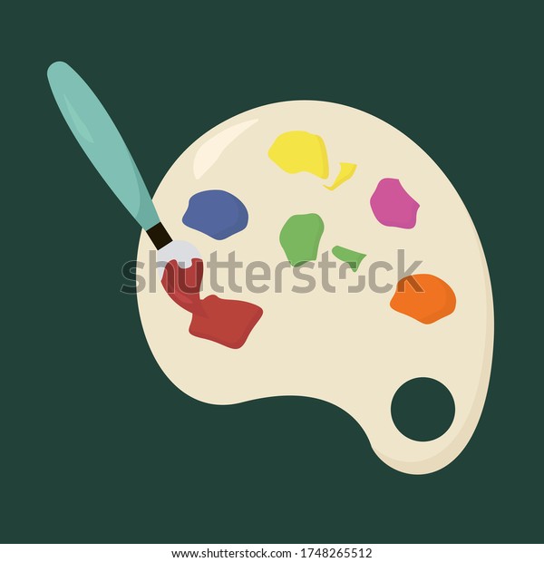 White Color Palette Illustration Vector On Stock Vector (Royalty Free ...