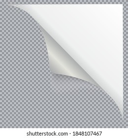White Corner Banner Design Element Isolated Stock Vector (Royalty Free ...