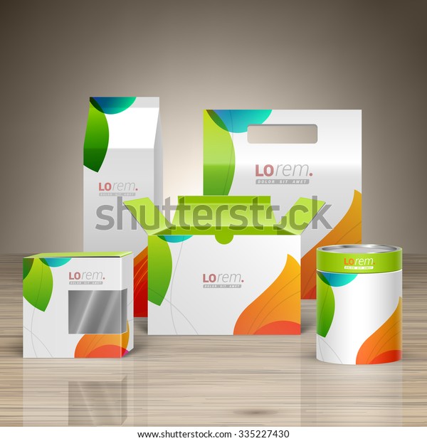 White Creative Promotional Package Design Corporate Stock Vector ...
