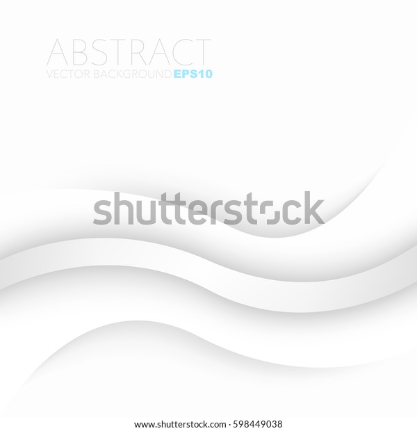 White Curve Vector Background Space Design Stock Vector (Royalty Free ...