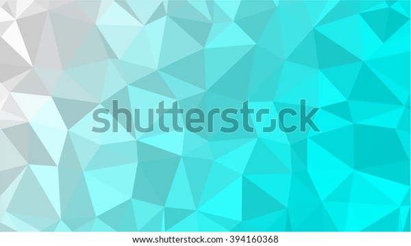 White Cyan Low Poly Background Stock Vector (Royalty Free) 394160368 ...