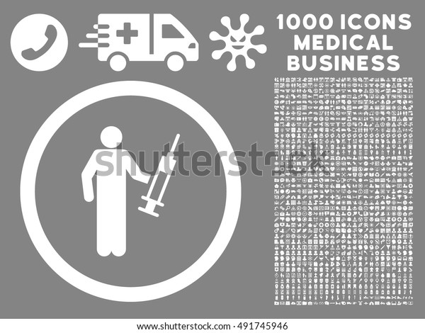 White Drug Dealer Vector Rounded Icon Stock Vector (Royalty Free ...