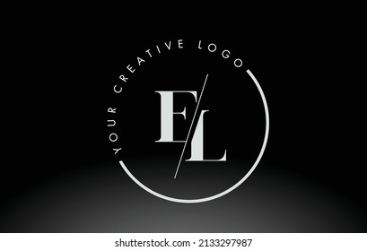 White El Letter Logo Design Creative Stock Vector (Royalty Free ...
