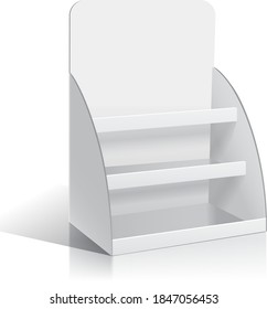 White Empty Box Displays Display On Stock Vector (Royalty Free) 1847056453
