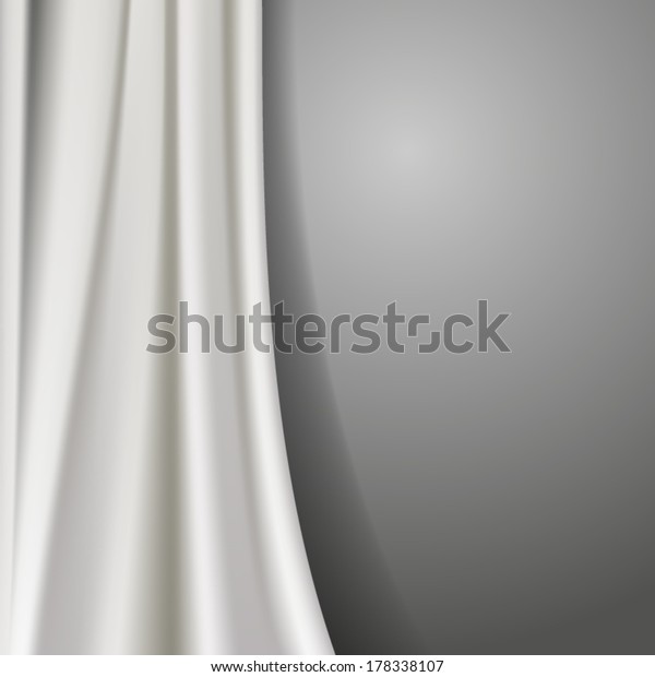 White Fabric Pleated Stock Vector (Royalty Free) 178338107 | Shutterstock