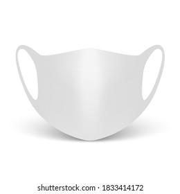 White Face Mask Vector Illustration Stock Vector (Royalty Free ...