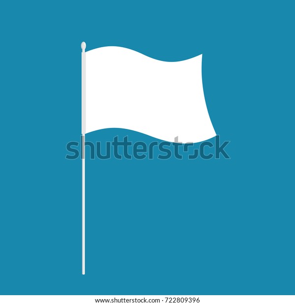 White Flag Isolated Symbol Defeat Vector Stock Vector (Royalty Free ...