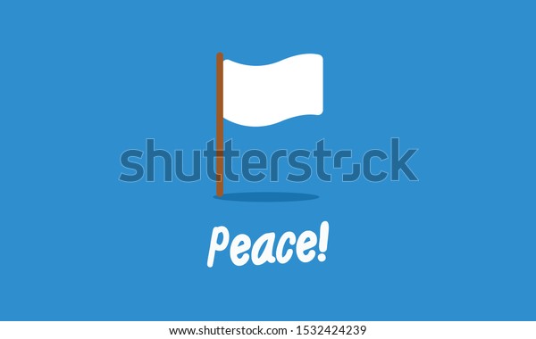 White Flag Peace Poster Stock Vector (Royalty Free) 1532424239 ...