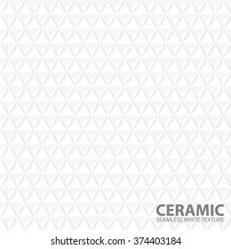 White Geometric Ceramic Texture Seamless Vector Stock Vector (Royalty ...