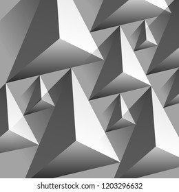 White Geometric Texture 3d Background Stock Vector (Royalty Free ...