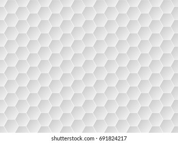 White Hexagon Texture Seamless Pattern Stock Vector (Royalty Free ...