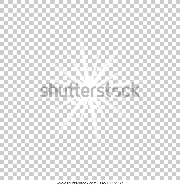 White Glow Glowing On Transparent Background Stock Vector (Royalty Free ...
