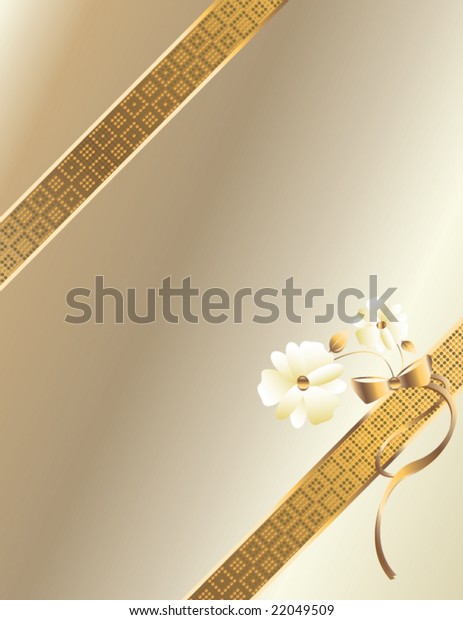 White Gold Diagonal Ribbon Vector Part Stock Vector (Royalty Free ...