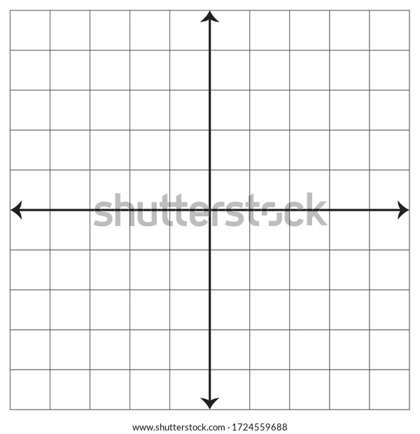 White Graph Paper Black Line X Stock Vector (Royalty Free) 1724559688