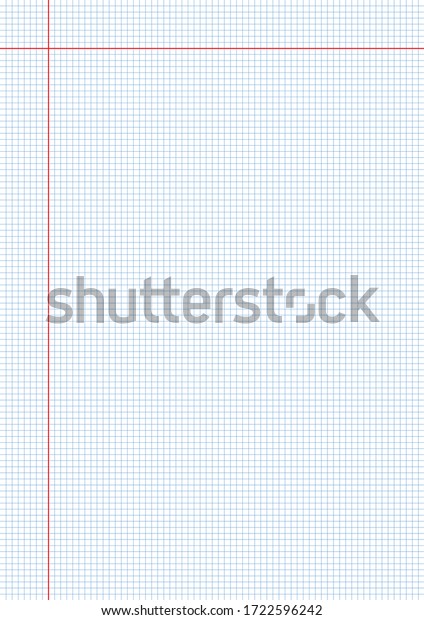 White Graph Paper Blue Red Lines Stock Vector (Royalty Free) 1722596242 ...
