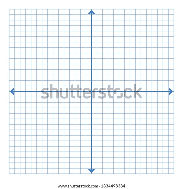 White Graph Paper Blue Xy Axis Stock Vector (Royalty Free) 1834498384 ...