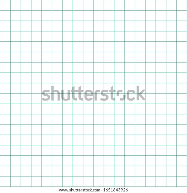 White Graph Paper Green Lines Square Stock Vector Royalty Free