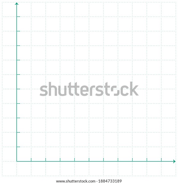 White Graph Paper Green Lines Green Stock Vector (Royalty Free ...