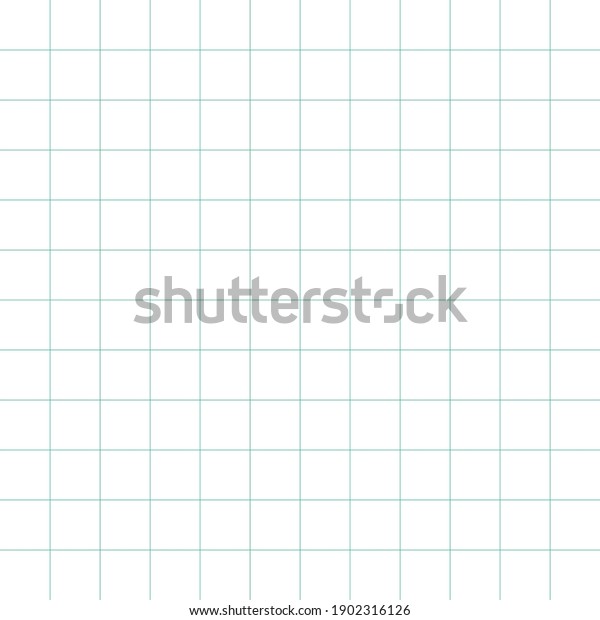 White graph paper with green lines, square